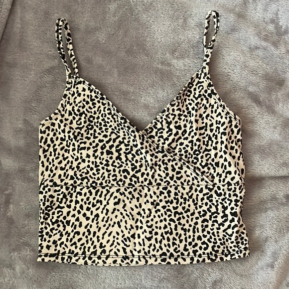 Tops | Animal Print Cropped Tank | Poshmark